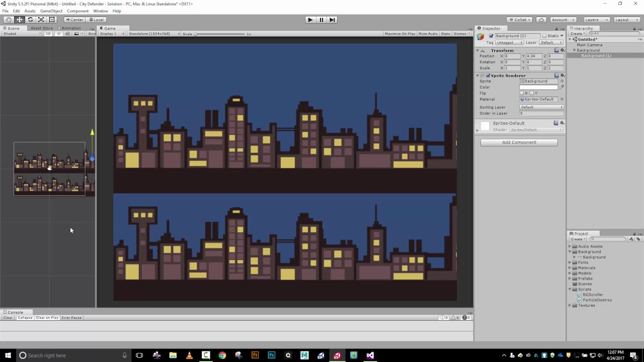 Unity Scrolling Background Youtube