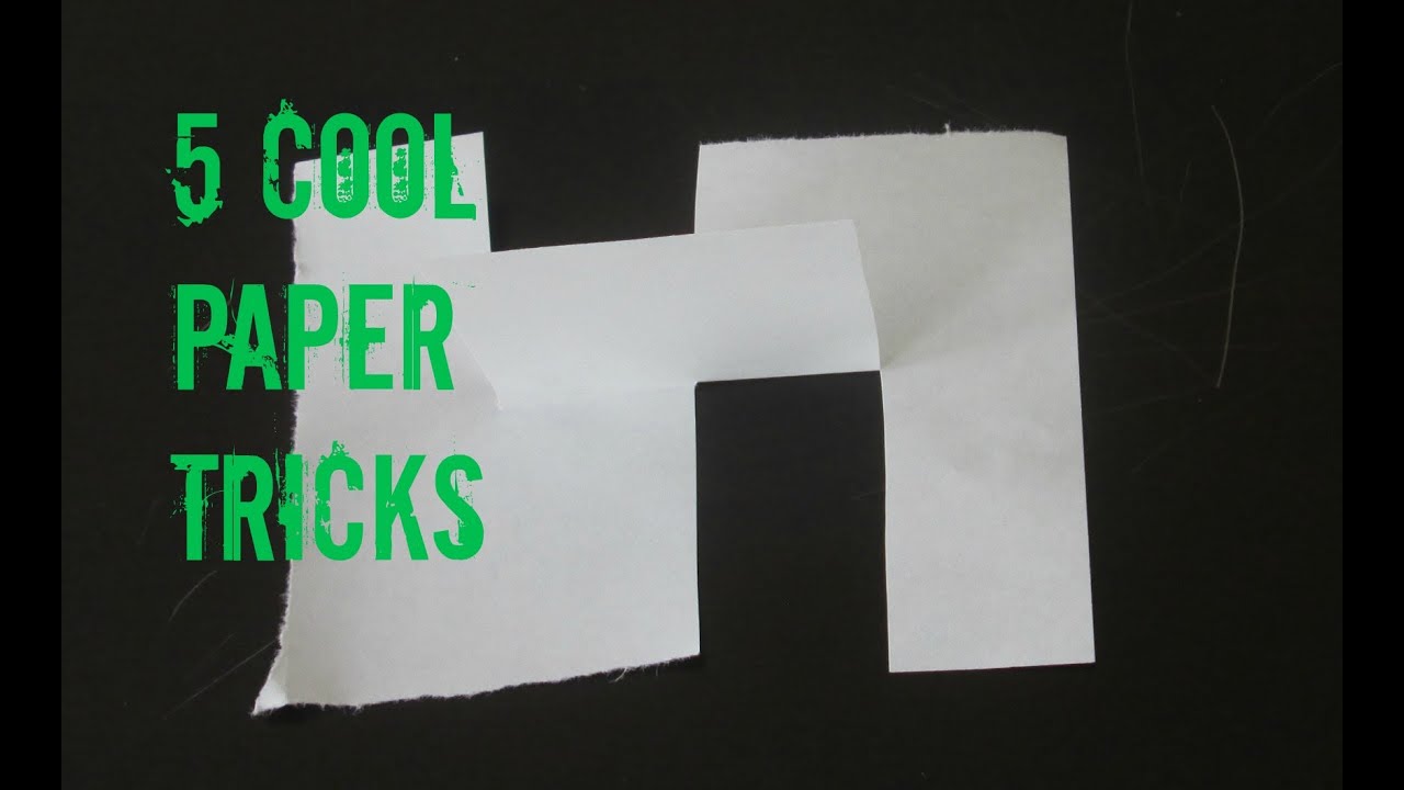 5 Paper Tricks Youtube