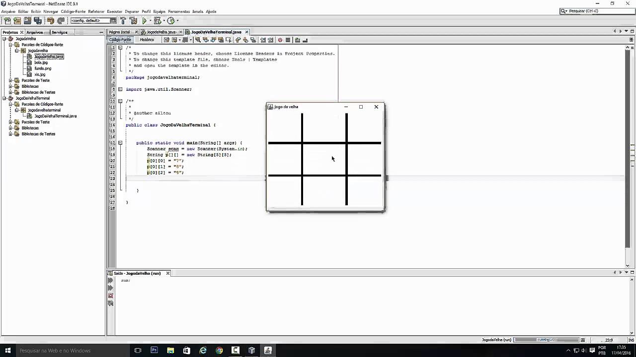 Criando Jogo Da Velha Para Iniciantes Em Java 1 Youtube