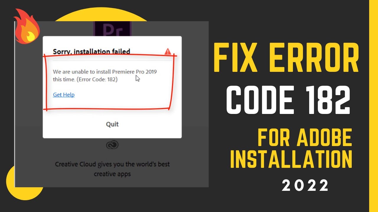 How To Fix Error Code 182 For All Adobe Installation рџ ґ Adobe