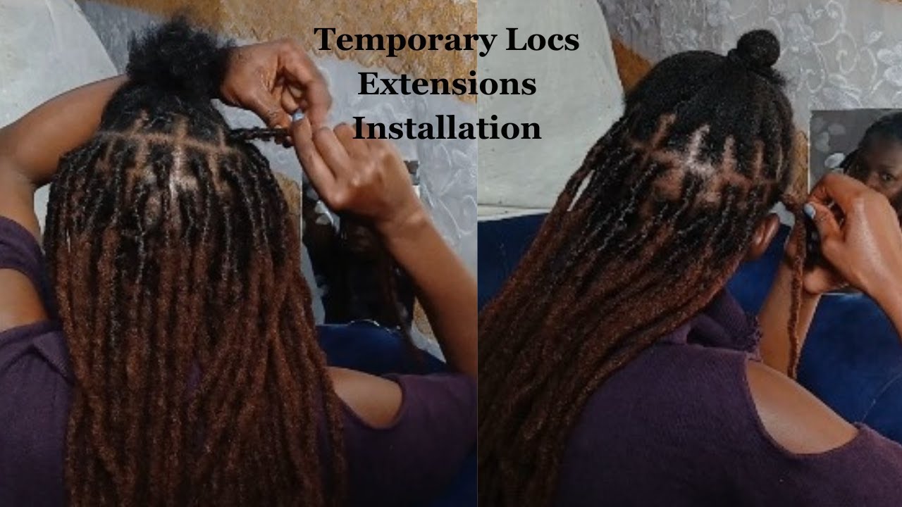 Temporary Dreadlocks Installation Tutorial Youtube