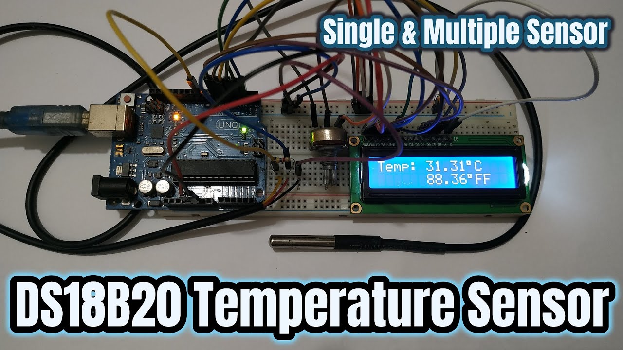 Ds18b20 Temperature Sensor Interfacing With Arduino Multiple Leds