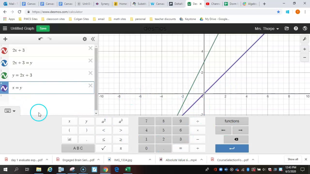 Variables In Desmos Youtube