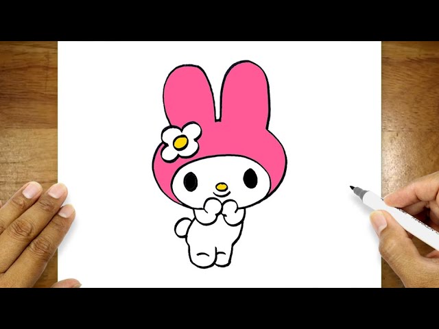 How To Draw My Melody Sanrio My Melody Drawing Easy Videos For Kids