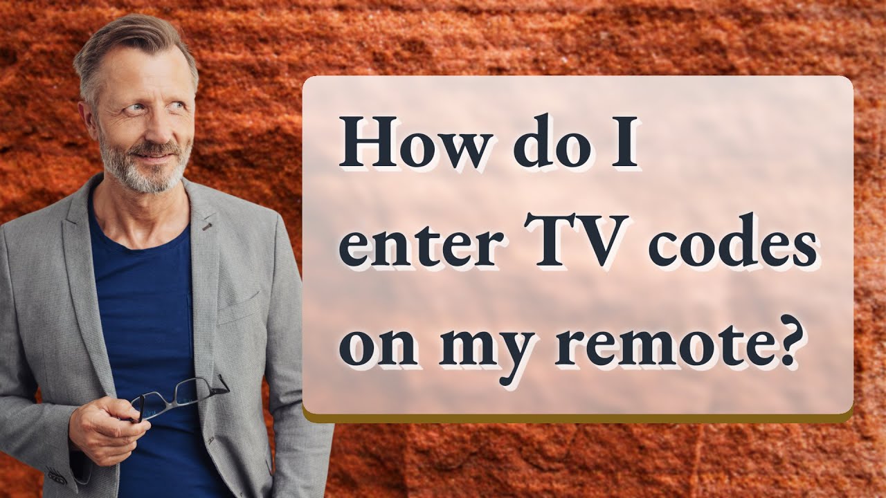 How Do I Enter Tv Codes On My Remote Youtube