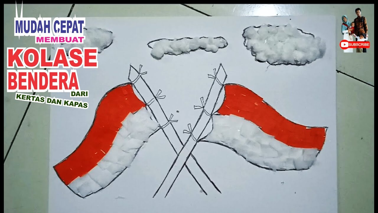 Cara Mudah Membuat Kolase Bendera Merah Putih Dari Kertas Origami Dan ... Cara Mudah Membuat Kolase Bendera Merah Putih Dari Kertas Origami Dan ...