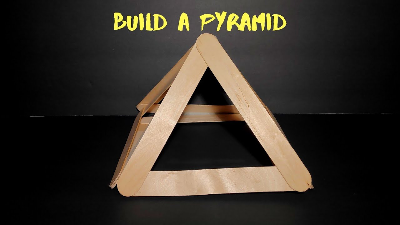 How To Build A Pyramid Out Of Craft Sticks Youtube