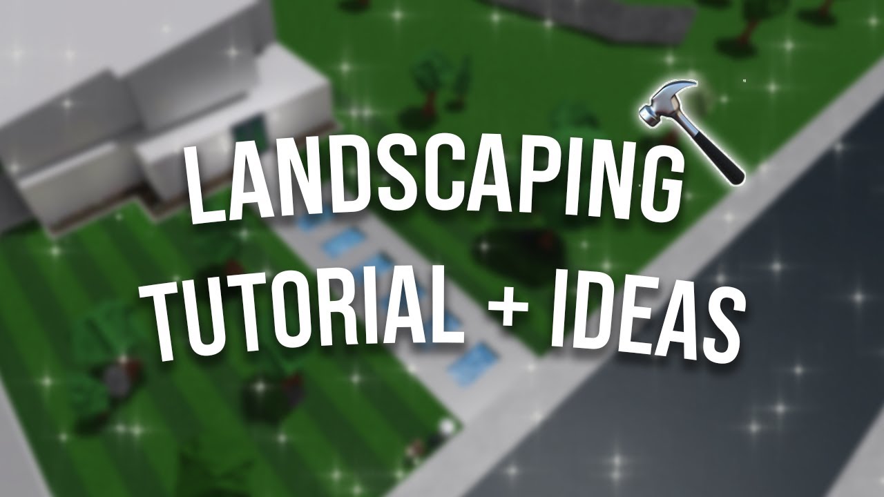 Bloxburg How To Landscape Yard Ideas Building Hacks Youtube