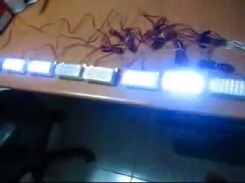 Diy 176 Led Strobe Light Set Wmv Youtube