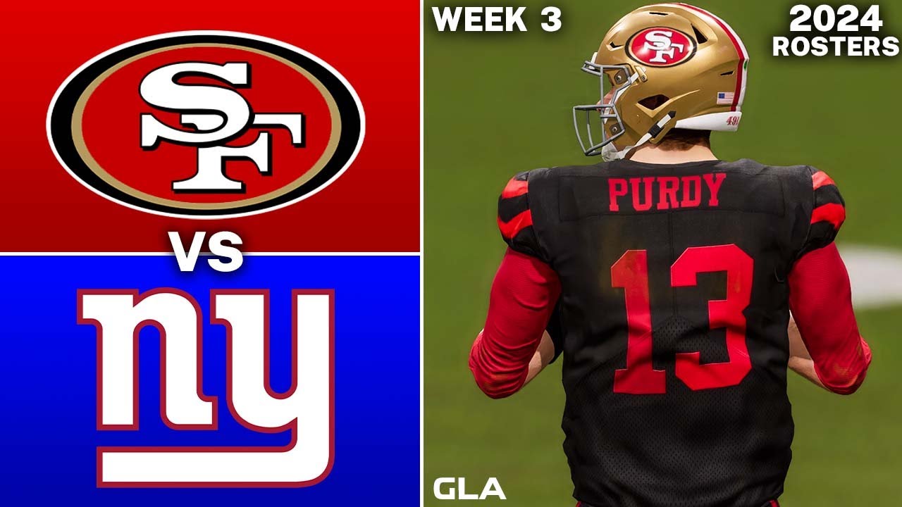 49ers Vs Giants Simulation Week 3 Madden 24 Rosters Ps5 Youtube