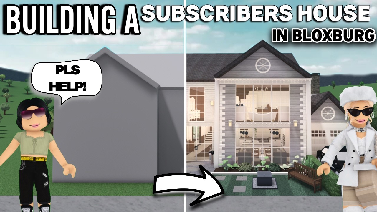 Building A Subscribers House In Bloxburg Youtube