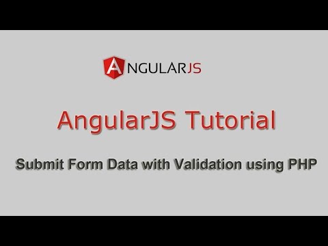 How To Submit Form With Validation In Angularjs With Php Webslesson
