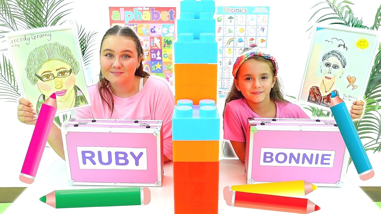 Ruby And Bonnie Drawing Granny Challenge Youtube