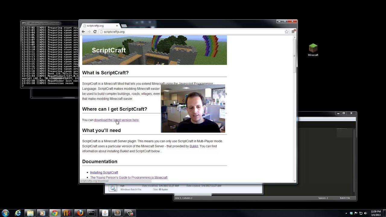 Install Scriptcraft Youtube
