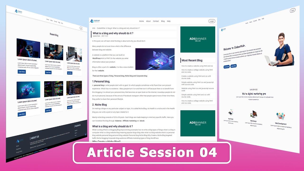 How To Create Responsive Website Using Html Css Article Session