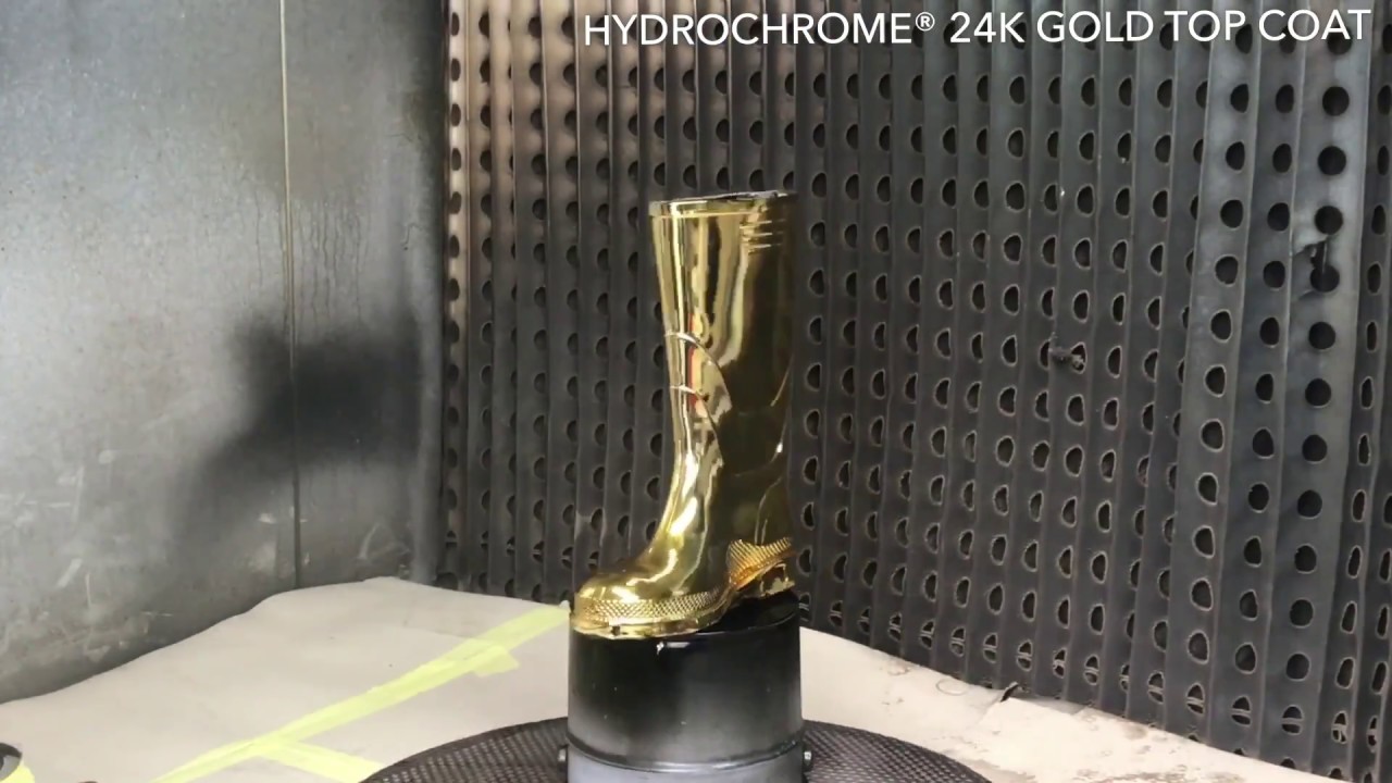 Spray On Chrome Gold Chrome Hydrochrome Youtube