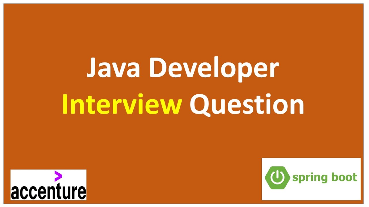 Java Developer Interview Questions Asked Accenture Company Youtube