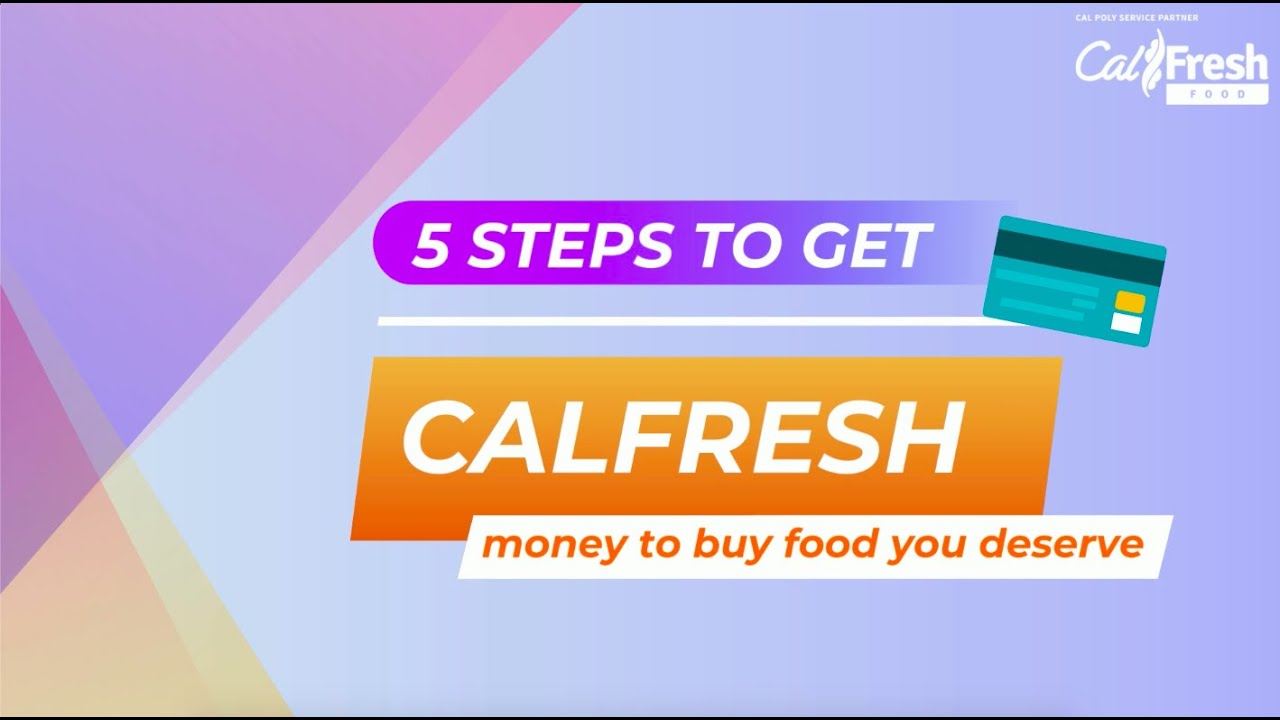 5 Steps To Get Calfresh Youtube