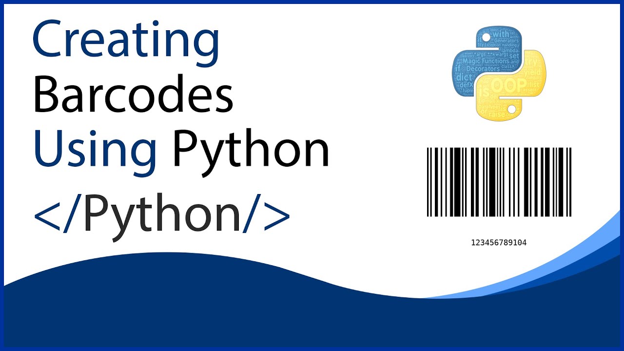 Creating Barcodes Using Python Ean13 Youtube