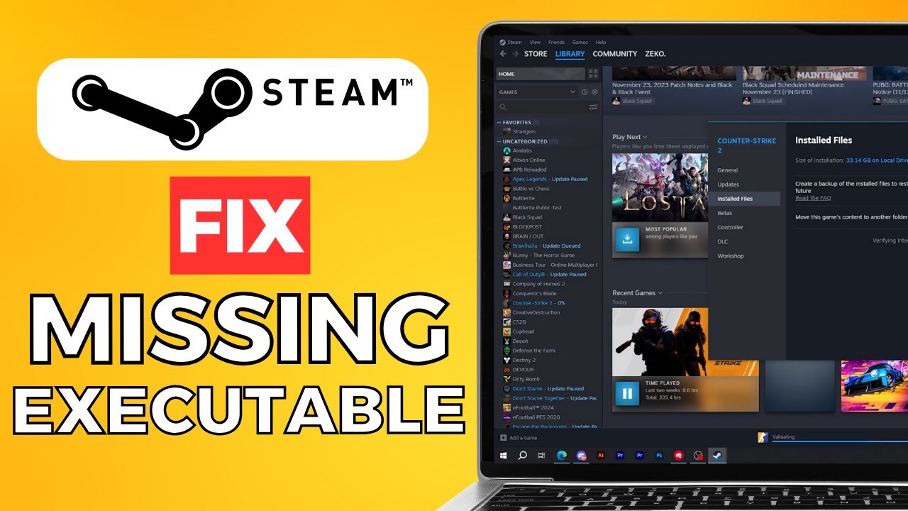 How To Fix Missing Executable Steam 2024 Quick Solution Youtube