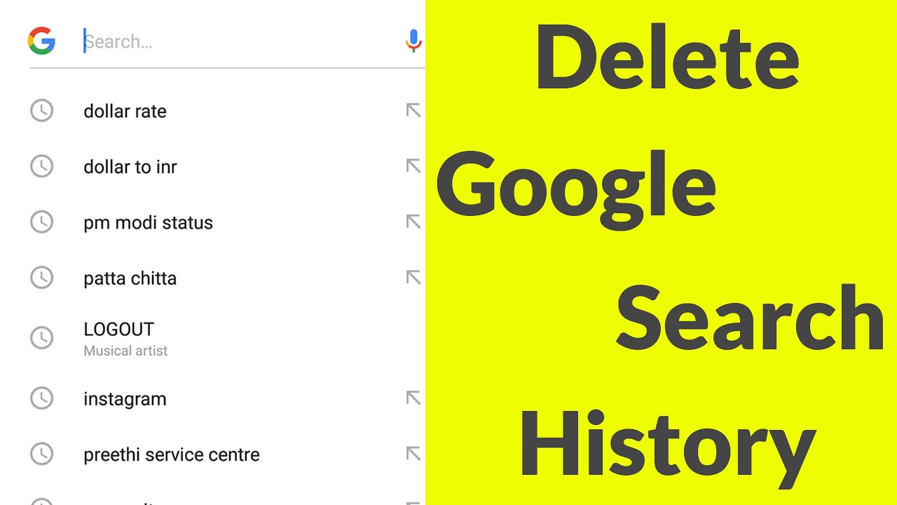Clear Browsing History Android Google Zaunmaler