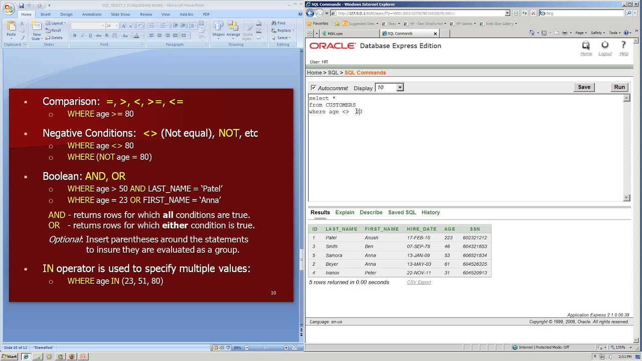 Sql Select Statement Database Basics Tutorial Learning Writing Using