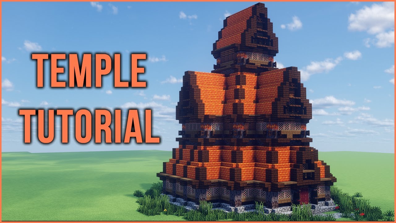 Minecraft Tutorial How To Make A Medieval Temple Youtube