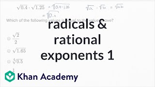 Interpreting Nonlinear Expressions Basic Example Math New Sat