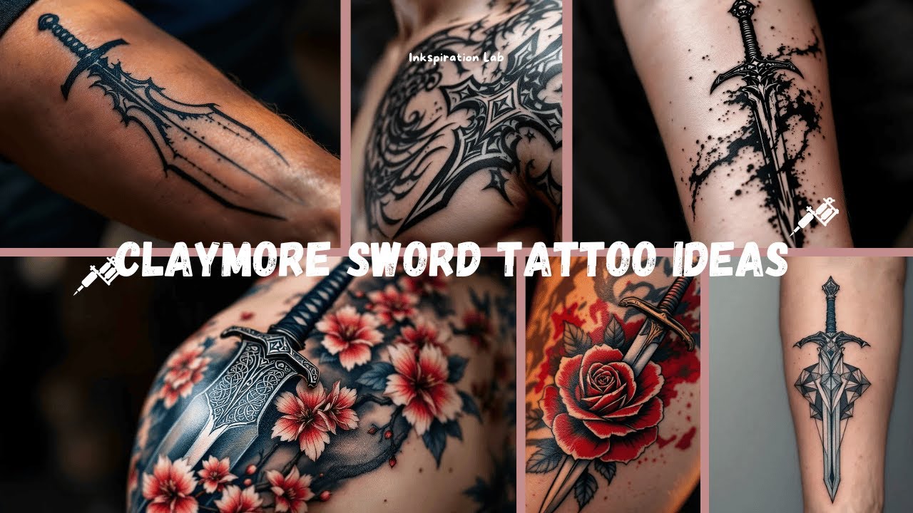 Claymore Sword Tattoo Ideas Youtube