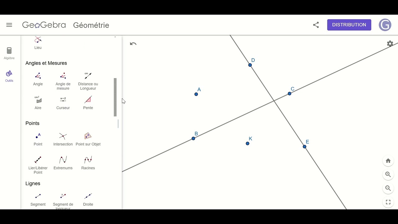 Points Dans Geogebra Youtube