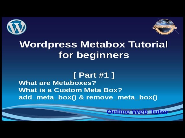Wordpress Meta Box For Beginner A Simple Step By Step Guide Orbit Ranks