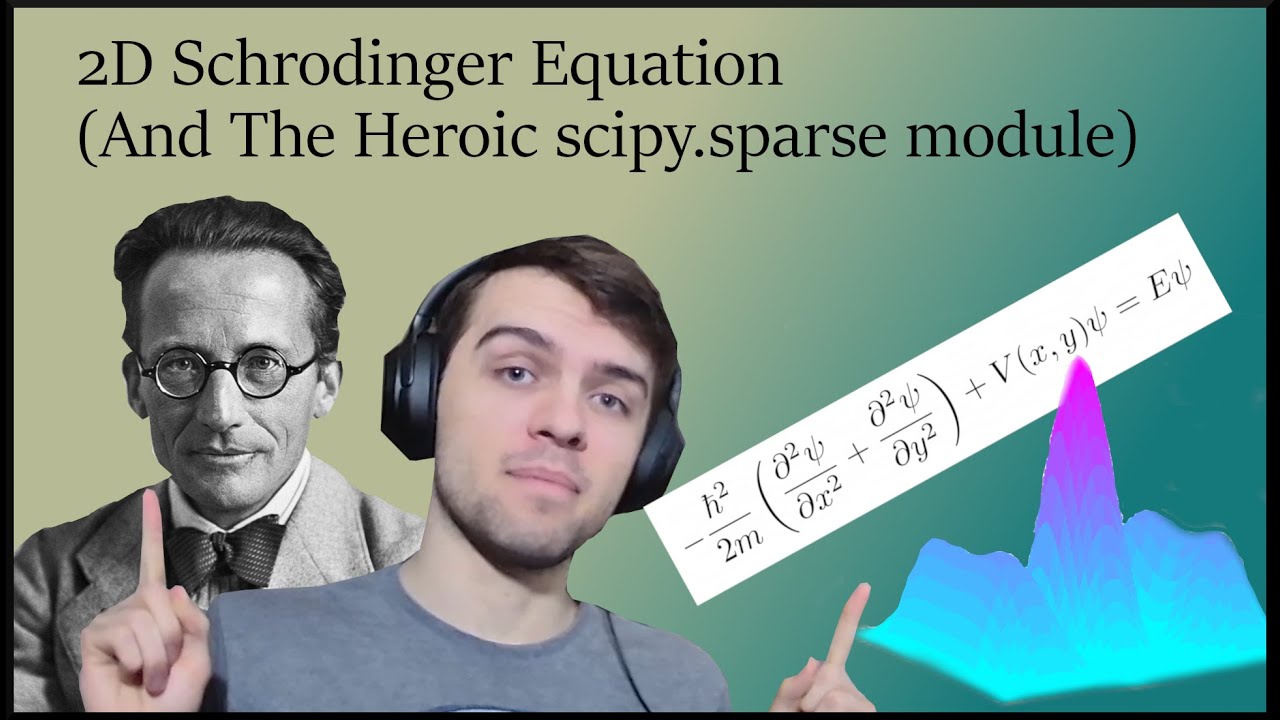 2d Schrodinger Equation Numerical Solution In Python Youtube