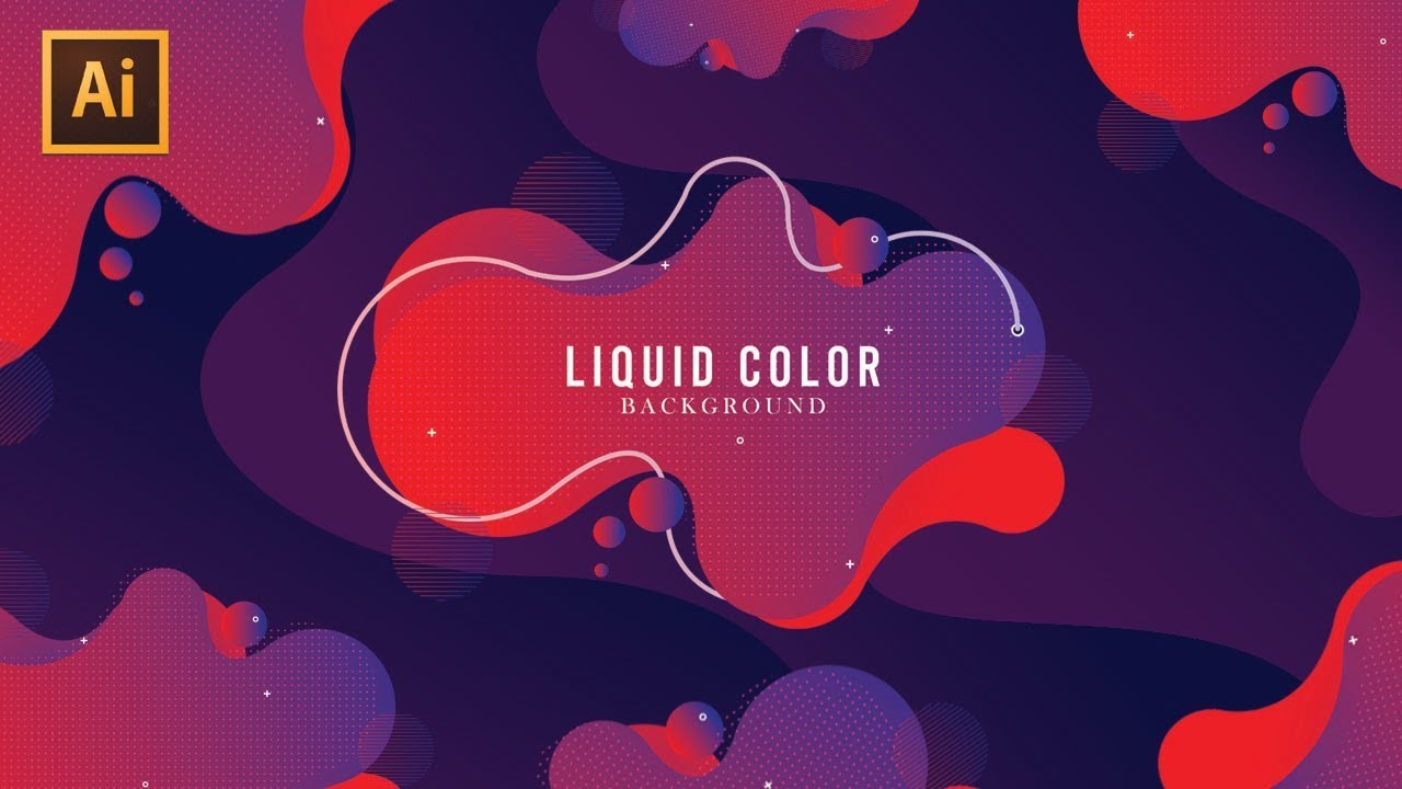 Create Abstract Liquid Color Background Adobe Illustrator Tutorials