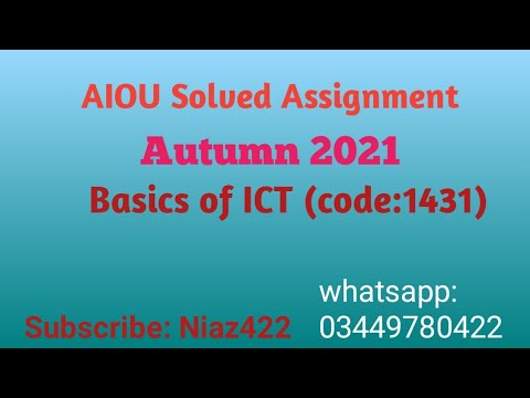 Aiou Solved Assignment Code 1431 Autumn 2021 Basics Of Ict Fully