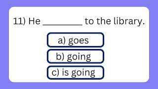Present Continuous Tense English Grammar Quiz Prese Doovi