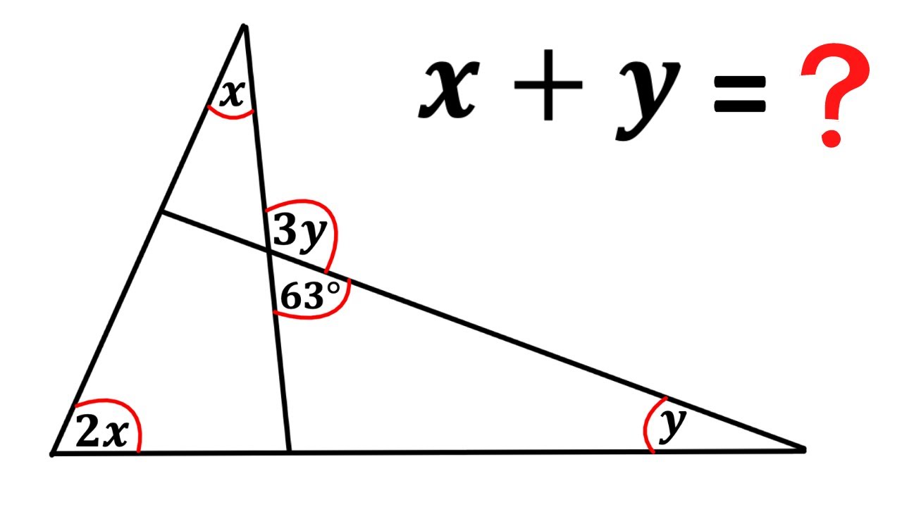 Solve For X Y Learn How To Solve This Geometry Problem Quickly Math