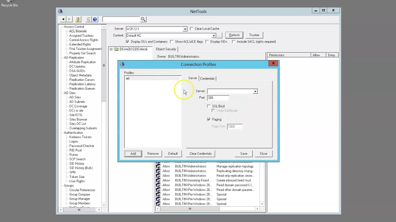 Nettools How To Connect To Different Directories Using Connection
