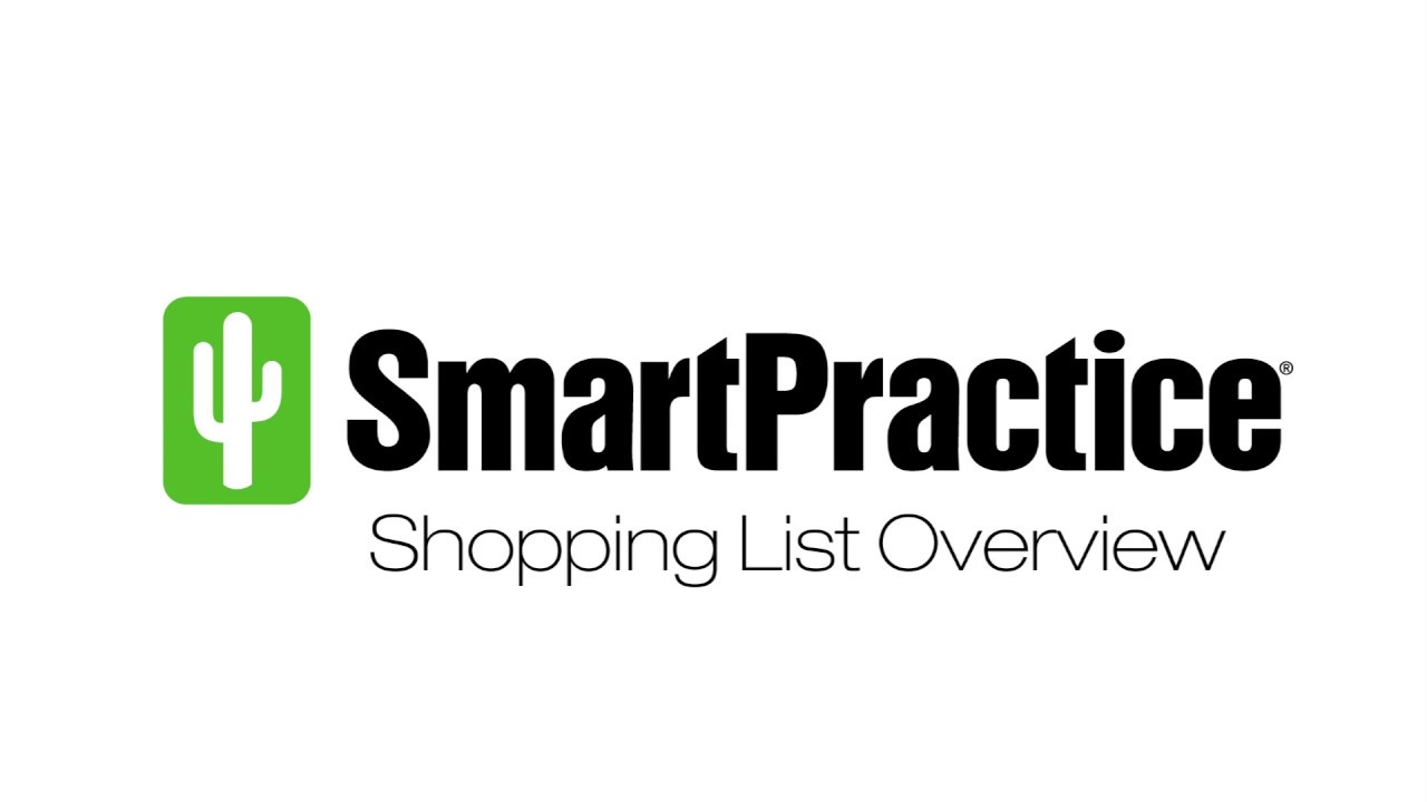 Smartpractice Shopping List Overview Youtube