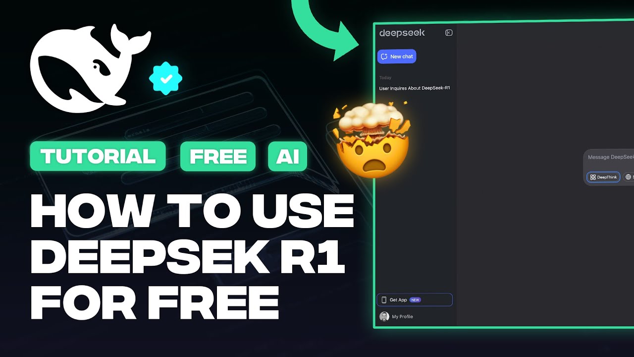 How To Use Deepseek R1 For Free Tutorial Youtube