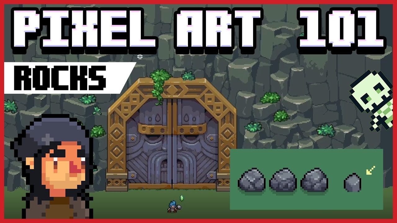 Pixel Art 101 Rocks Youtube