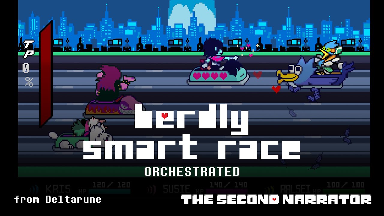 Deltarune Chapter 2 Orchestrated Berdly Smart Race Boss Battle