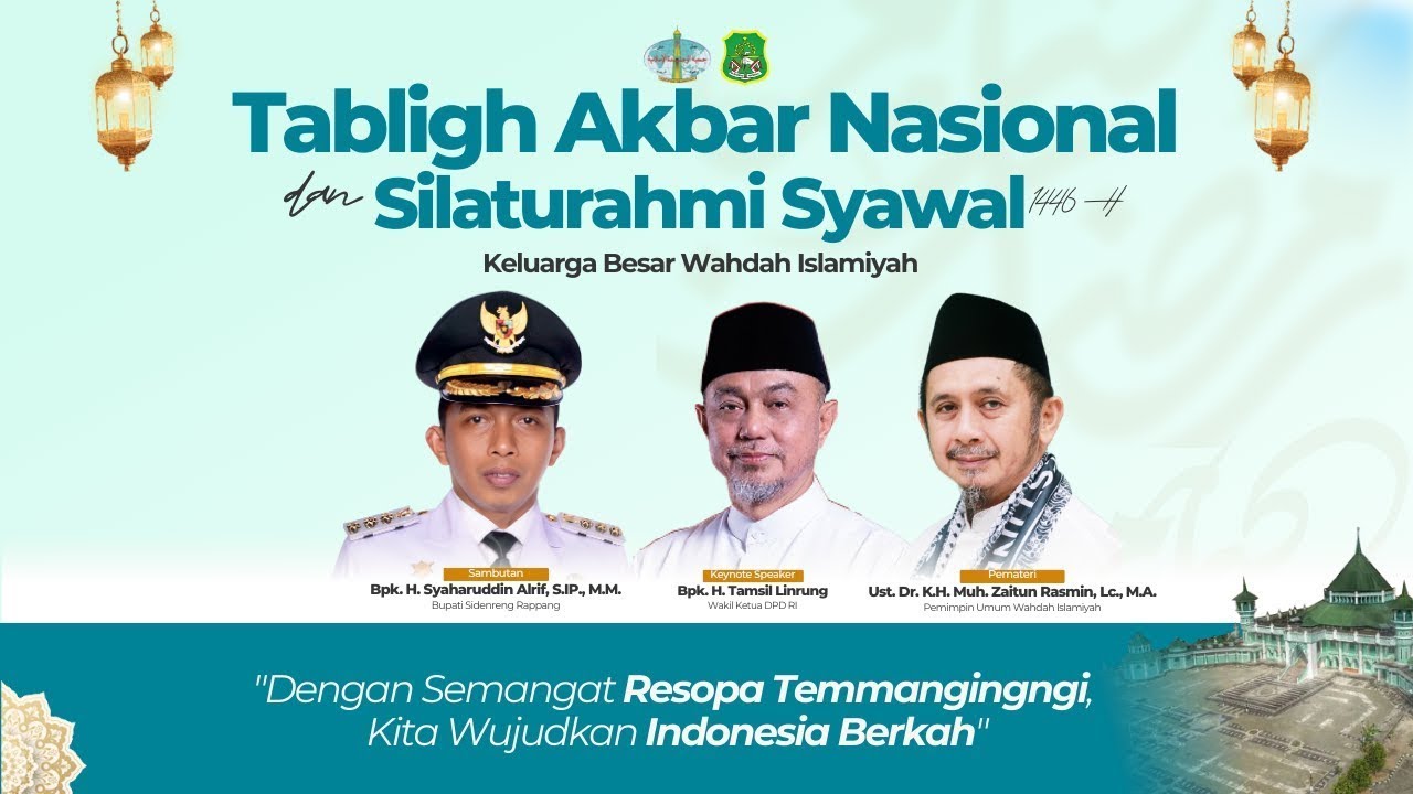 Live Tabligh Akbar Nasional Dan Silaturahmi Syawal 1446 H Youtube