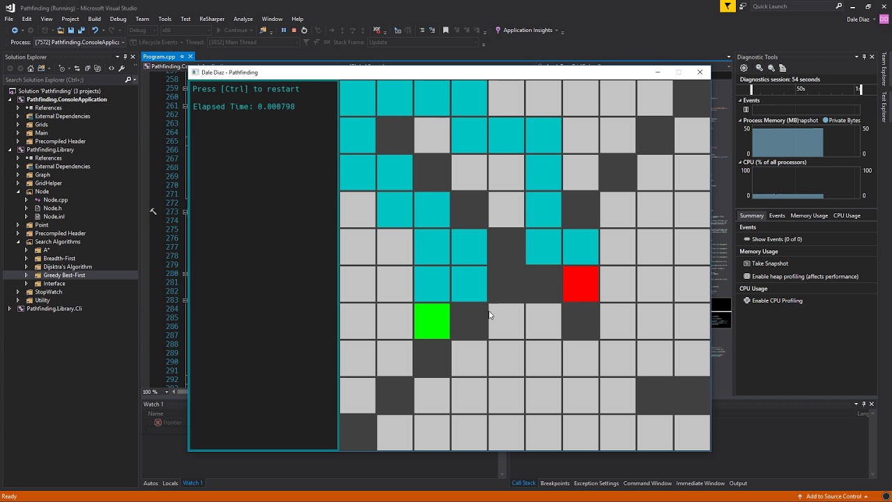 Pathfinding Visualization Demo Youtube