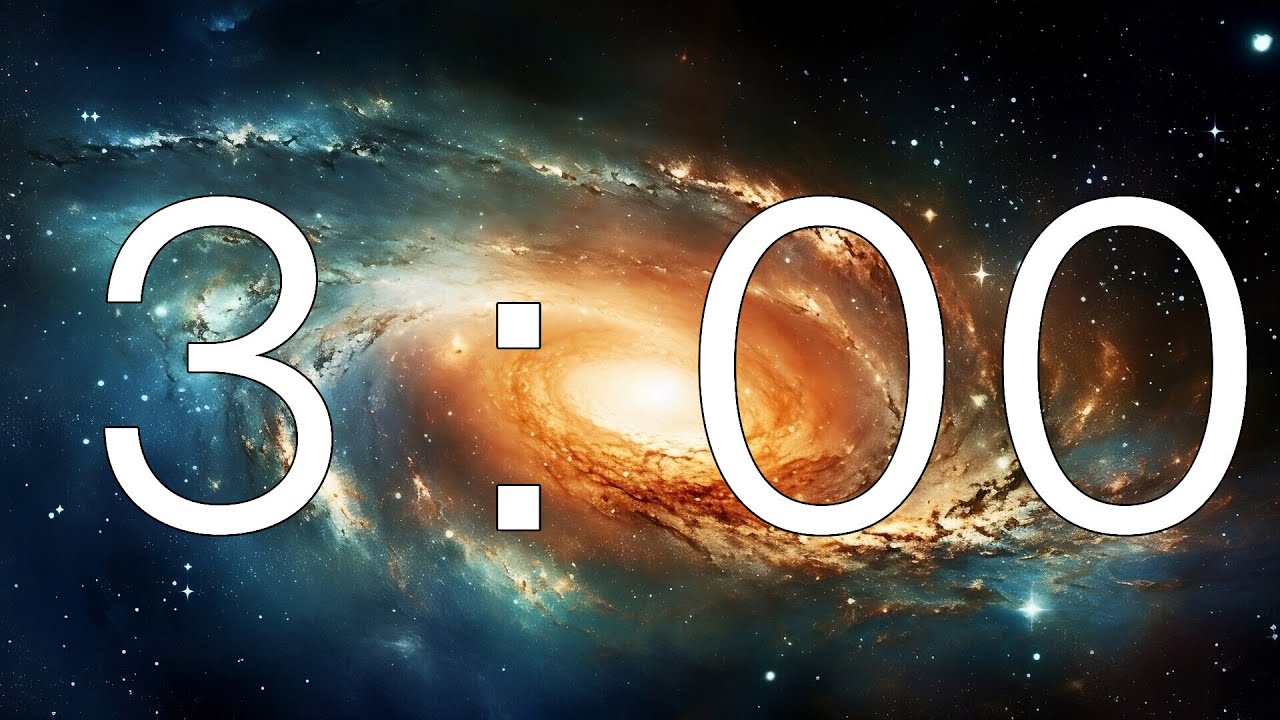 Spiral Galaxy 3 Minutes Countdown Timer Youtube