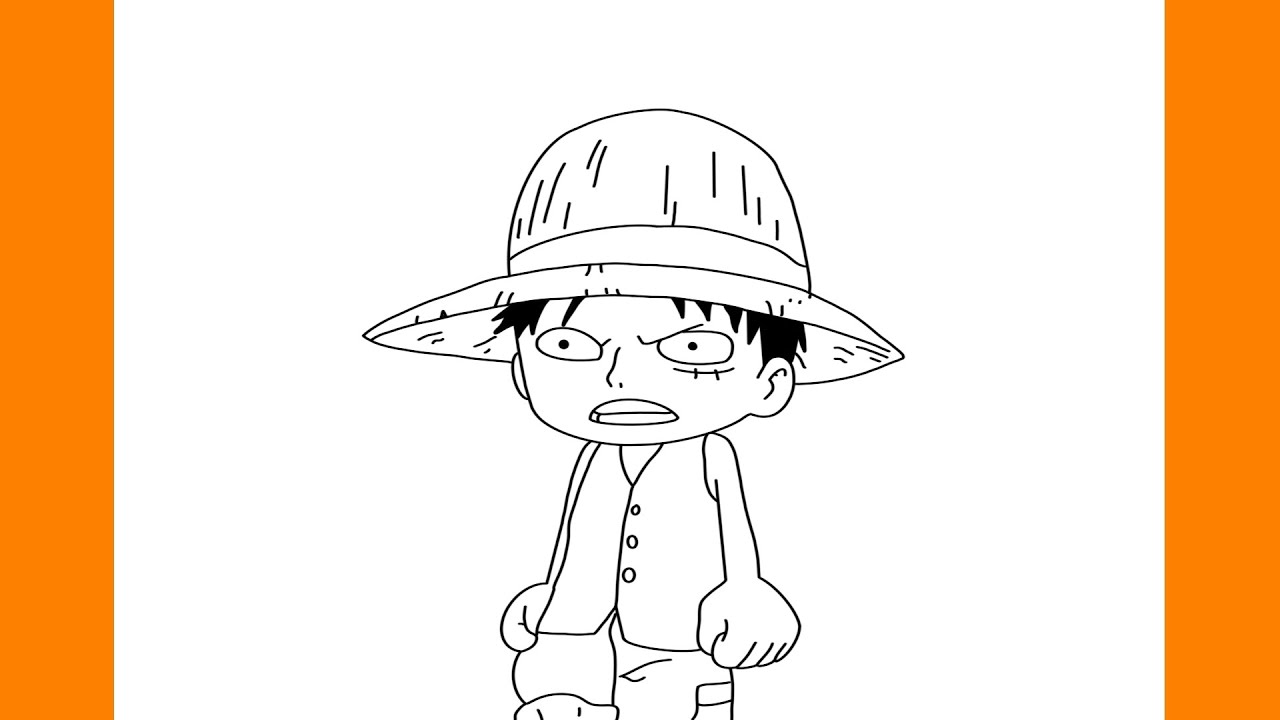 How To Draw Small Luffy From One Piece Youtube