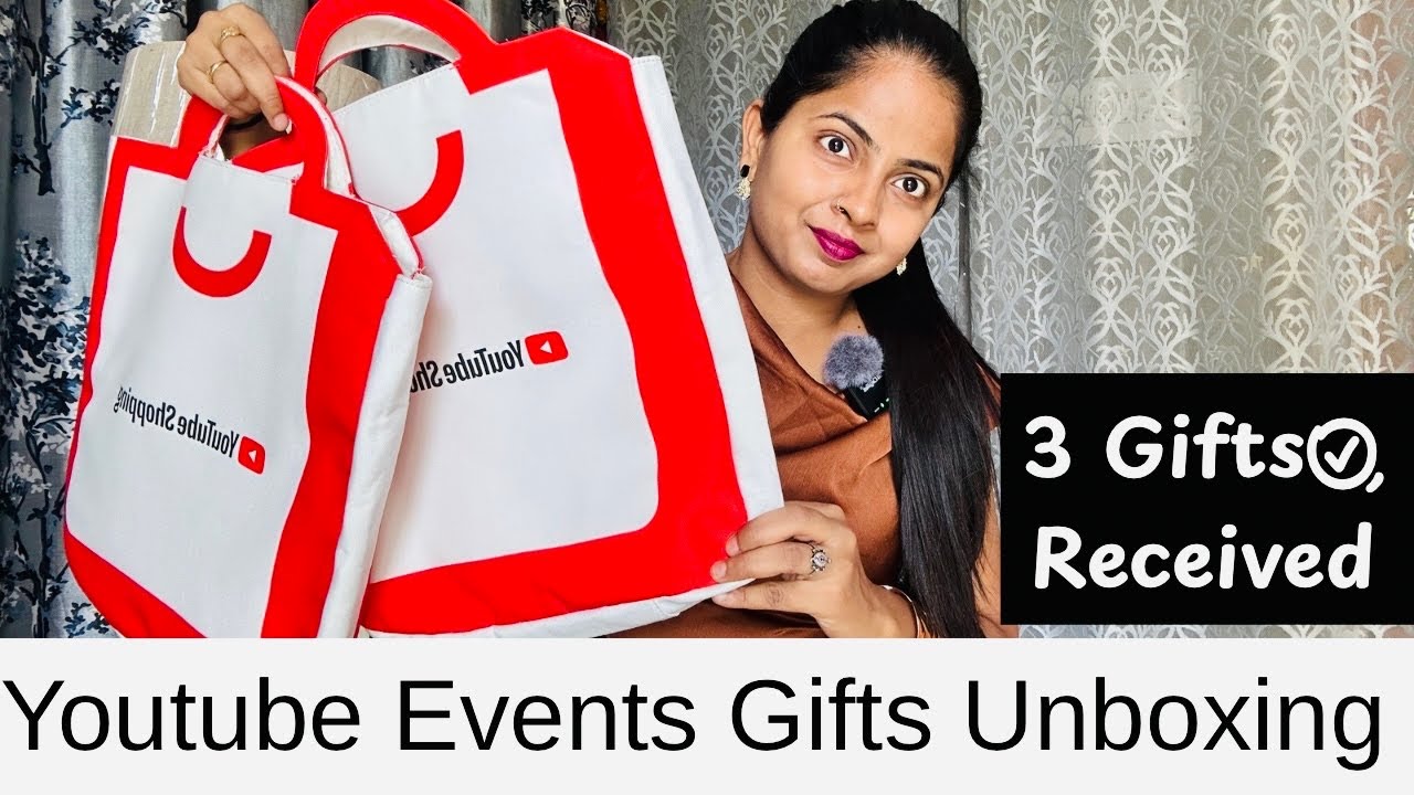 Youtube Surprise Gifts Unboxing That I Got This Event Youtube