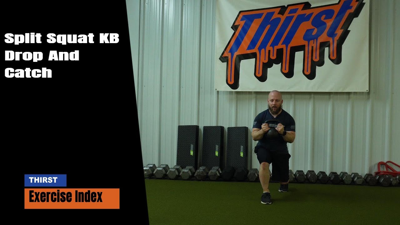 Split Squat Kb Drop And Catch Thirstgym Youtube