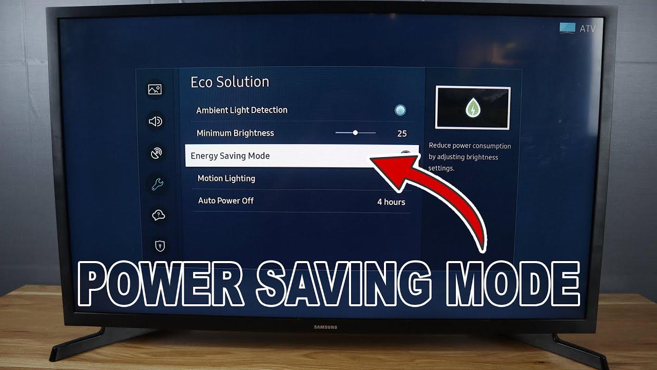 How To Turn On Power Saving Mode On Samsung Smart Tv Youtube