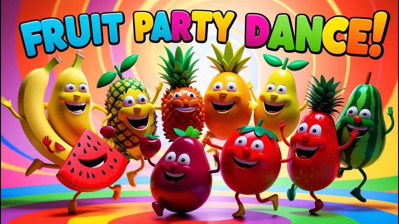 Fruit Dance For Kids Fun Learning Song With Dancing Fruits Youtube