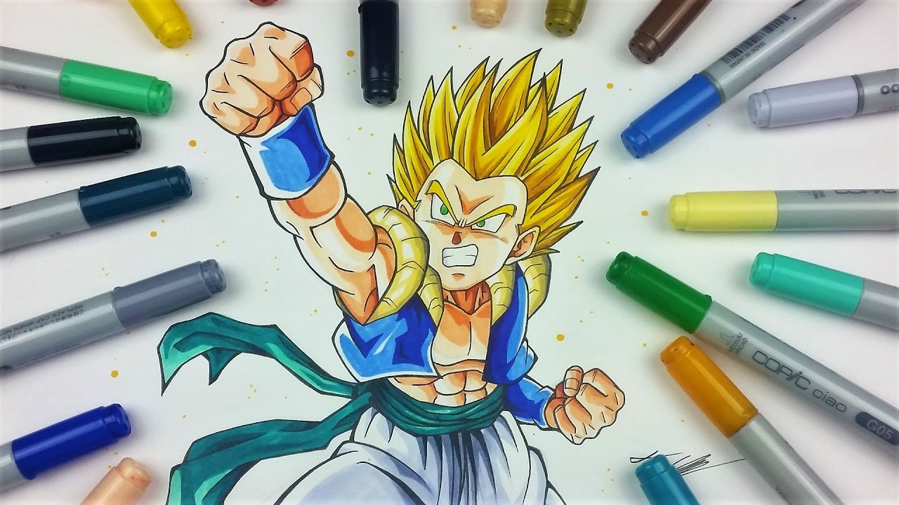 Drawing Gotenks Super Saiyan Tolgart Youtube